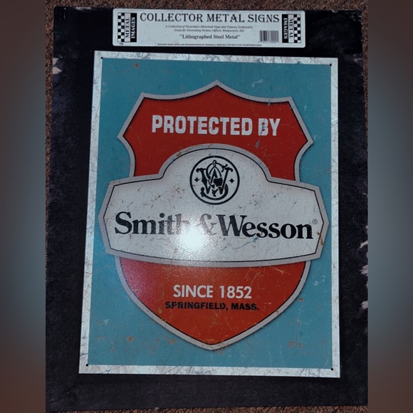 Amazon | Wall Decor | Smith Wesson Collectible Metal Sign | Poshmark
